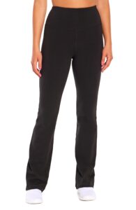 marika women's carrie tummy control bootleg pant, black, medium/34" inseam