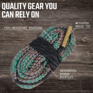 Ultimate Rifle Build Gun Snake - Reusable and Compact Gun Cleaning Rope (.223.22, 5.56mm)