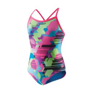 speedo women's swimsuit one piece prolt propel back printed - manufacturer discontinued