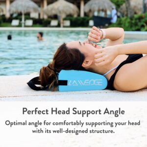 LA Wedge - Beach Headrest and Accessory Bag - Baby Blue