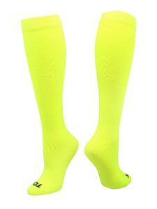 tck krazisox neon over the calf (neon yellow, small)