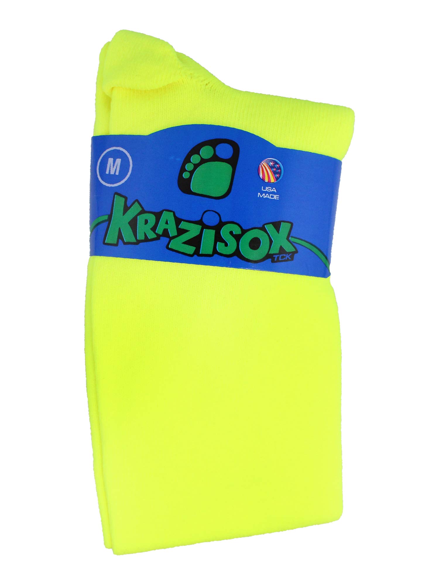 TCK Krazisox Neon Over the Calf (Neon Yellow, Small)