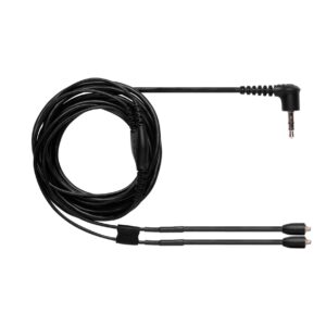 shure eac64bks 64-inch (1.6m) detachable replacement cable with silver mmcx connectors for se846 earphones fit also se215, se315, se425, se535 earbuds (black)