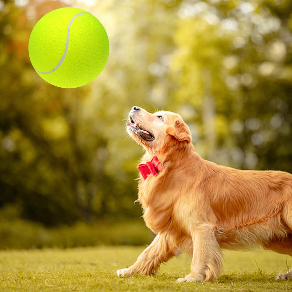 Lixada 9.5" Oversize Giant Tennis Ball for Children Adult Pet Fun (Shipped Deflated)