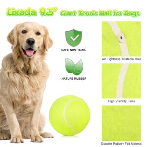 Lixada 9.5" Oversize Giant Tennis Ball for Children Adult Pet Fun (Shipped Deflated)