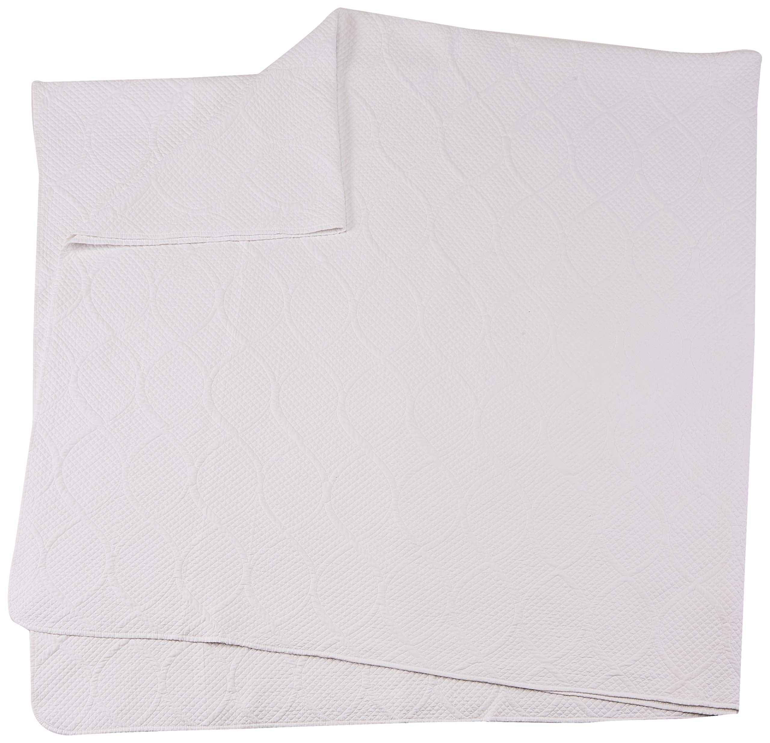 Madison Park Corrine 3 Piece Bedspread Set, King(120"x118"), Ogee White