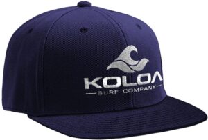 joe's usa koloa surf-classic wave logo solid snapback hats-navy/with white