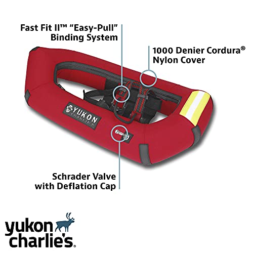 Yukon Charlie's Airlift Inflatable Snowshoe, One Size Fits Most, Hand Pump and Storage Bag Included