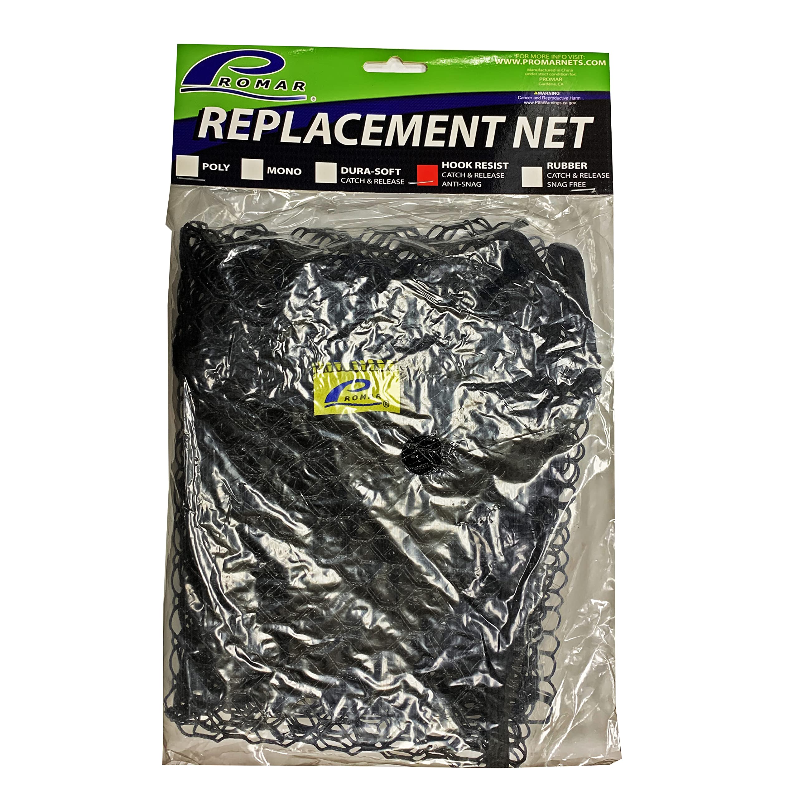 Promar Hook Resist Replacement Net, Black, Small