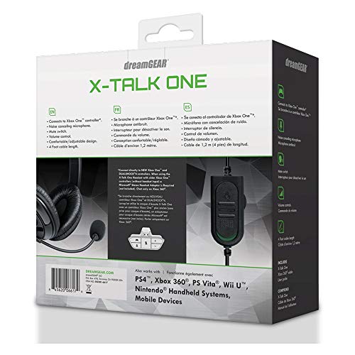 dreamGEAR X-Talk One Wired Headset with Microphone for Xbox One - Xbox One (Black)