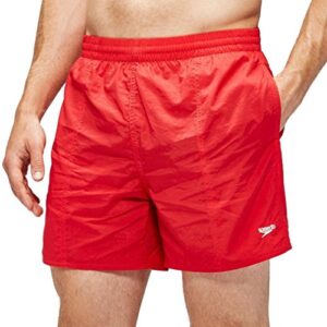 speedo men solid leisure watershorts, fed red, xx-large