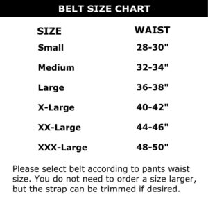 Betta 1.5 Inch Wide Men's Elastic Stretch Belt with Fully Adjustable High-Strength Buckle (X-Large, Black)