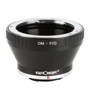 k&f concept lens mount adapter for olympus om zuiko lens to pentax q-s1 q10 q7 q dslr camera camera body