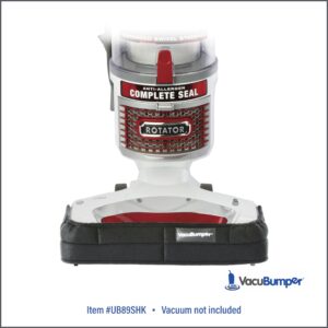 VacuBumper - Bumper Guard for Shark® Vacuums - Important: Measure Your Vacuum - Bumper fits Shark Vacuums with Front Width: 10" to 11.5" (Item #UB89SHK)