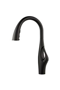 pfister gt529-ihb kai 1-handle pull-down kitchen faucet matte black