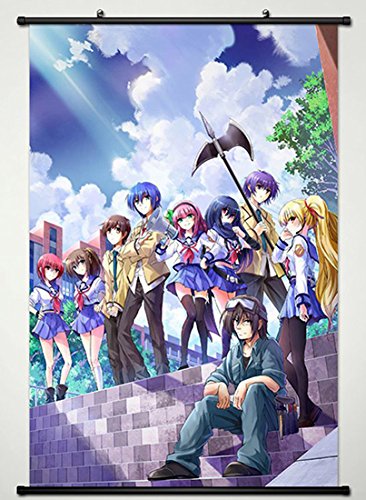 Angel Beats! Wall Scroll Poster Fabric Painting for Anime Key Roles 057 S