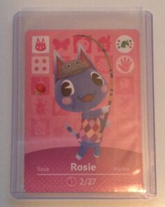 nintendo animal crossing amiibo festival card rosie