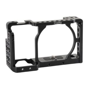 smallrig camera cage only for sony a6000 a6300 ilce-6000 ilce-6300 nex7, a6000 cage with 1/4" 3/8" mounting points and built-in cold shoe - 1661