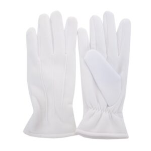 jisen men formal tuxedo honor guard parade winter wind-resistant polyester gloves common type