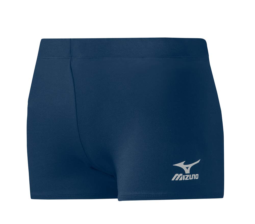 Mizuno Core Flatfront Vortex Hybrid Shorts, Navy, Small