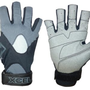 XCEL Unisex Open Fingers & Thumb Paddle Glove (Black, X-Large)