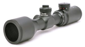 hammers compact short rifle scope 3-9x42 gdt w/extended eye relief, rings, honeycomb anti-reflection filter, flip open lens caps