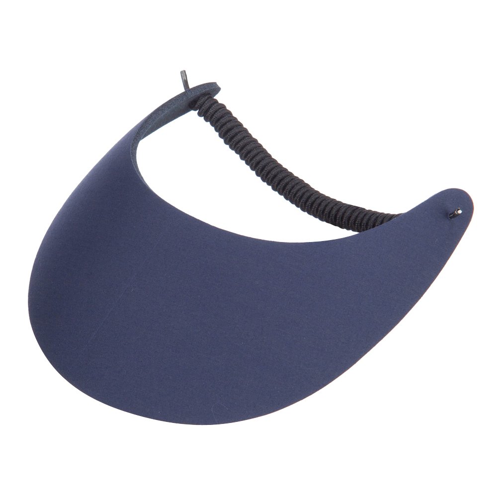 Otto Caps Fabric Foam Sun String Visor, Navy