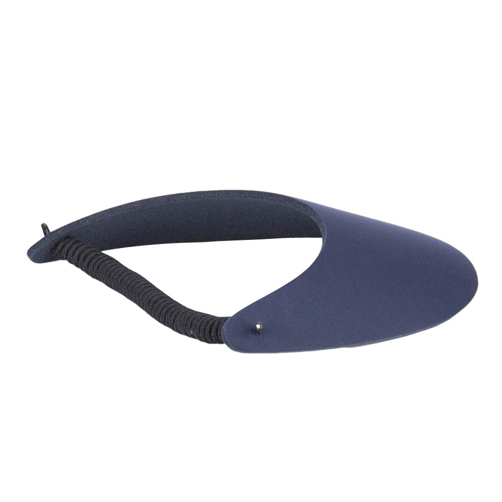 Otto Caps Fabric Foam Sun String Visor, Navy