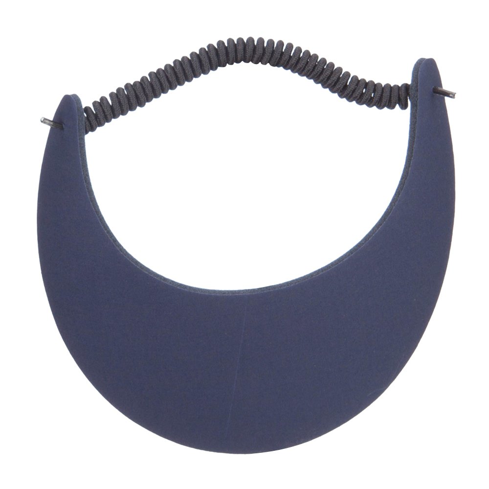 Otto Caps Fabric Foam Sun String Visor, Navy