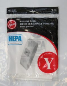 hoover windtunnel y hepa pleated vacuum filter bags 2 pack ah10040 902419001