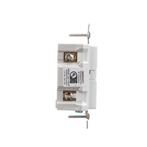 EATON TWRSGF15W Arrow Hart Tamper and Weather Resistant Duplex Gfci Receptacle, 125 Vac, 15 A, 2 Pole, 3 Wire, White