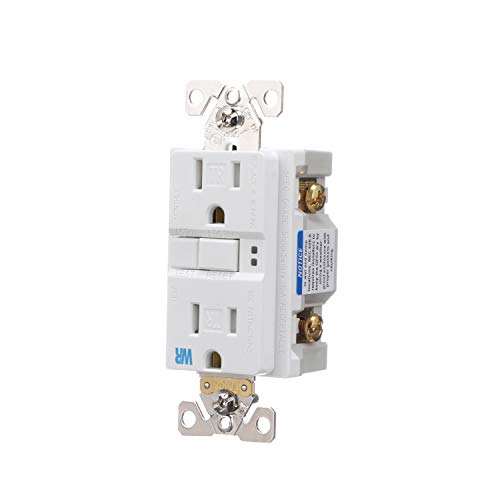 EATON TWRSGF15W Arrow Hart Tamper and Weather Resistant Duplex Gfci Receptacle, 125 Vac, 15 A, 2 Pole, 3 Wire, White