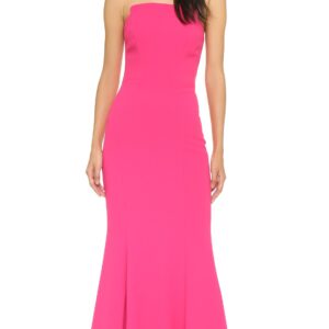 Jill Jill Stuart Women's Fitted Strapless Column Gown, Peony, 12