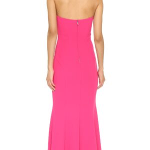 Jill Jill Stuart Women's Fitted Strapless Column Gown, Peony, 12