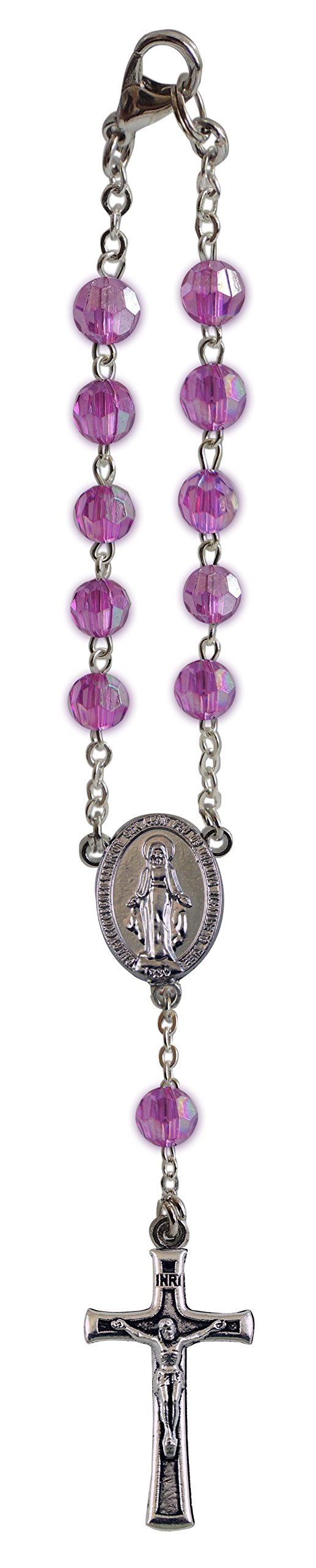 Cathedral Art (Abbey & CA Gift February/Amethyst Birthstone Car Rosary