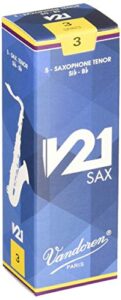 vandoren sr823 tenor saxophone v21 reeds strength 3; box of 5