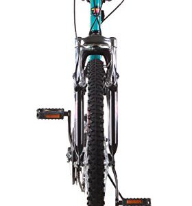 TITAN Trail 21-speed Suspension Women's Mountain Bike, 17-Inch Frame, Black and Teal