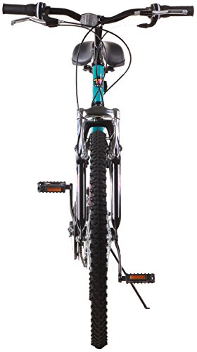 TITAN Trail 21-speed Suspension Women's Mountain Bike, 17-Inch Frame, Black and Teal