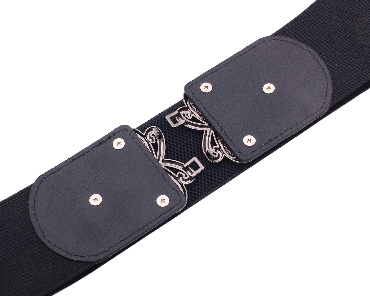 Syuer Womens Vintage Wide Elastic Stretch Waist Belt Retro Cinch Belt