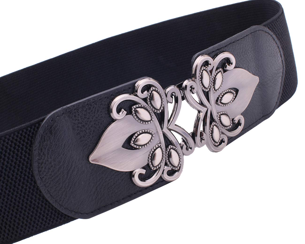 Syuer Womens Vintage Wide Elastic Stretch Waist Belt Retro Cinch Belt