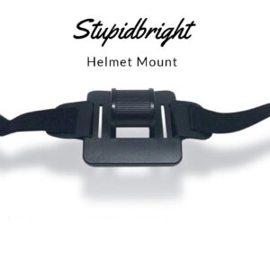 Stupidbright Bike Light Helmet Mount for Cree Powered LED Bicycle Lights. Gemini, Magicshine, Stupidbright SB1, SB1600, SB2600, SB3000, Night Provision BX-300