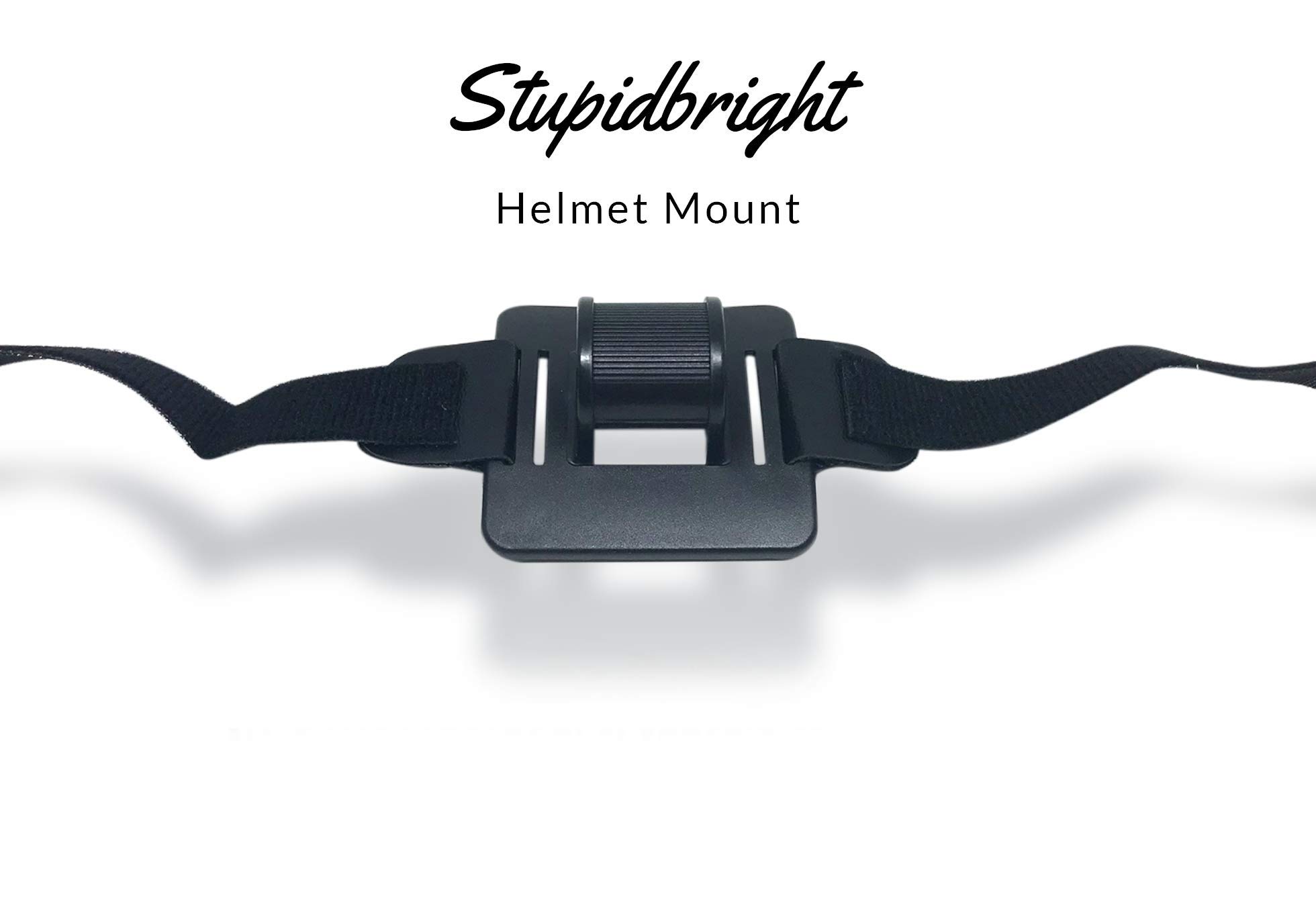 Stupidbright Bike Light Helmet Mount for Cree Powered LED Bicycle Lights. Gemini, Magicshine, Stupidbright SB1, SB1600, SB2600, SB3000, Night Provision BX-300