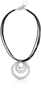 anne klein silver tone 28' pendant enhancers, 17.5