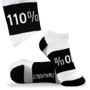 Gone For a Run Inspirational Athletic Running Socks - One Size Fits Most - Set of 3 Pairs - Multicolored (Adrenaline Runner)