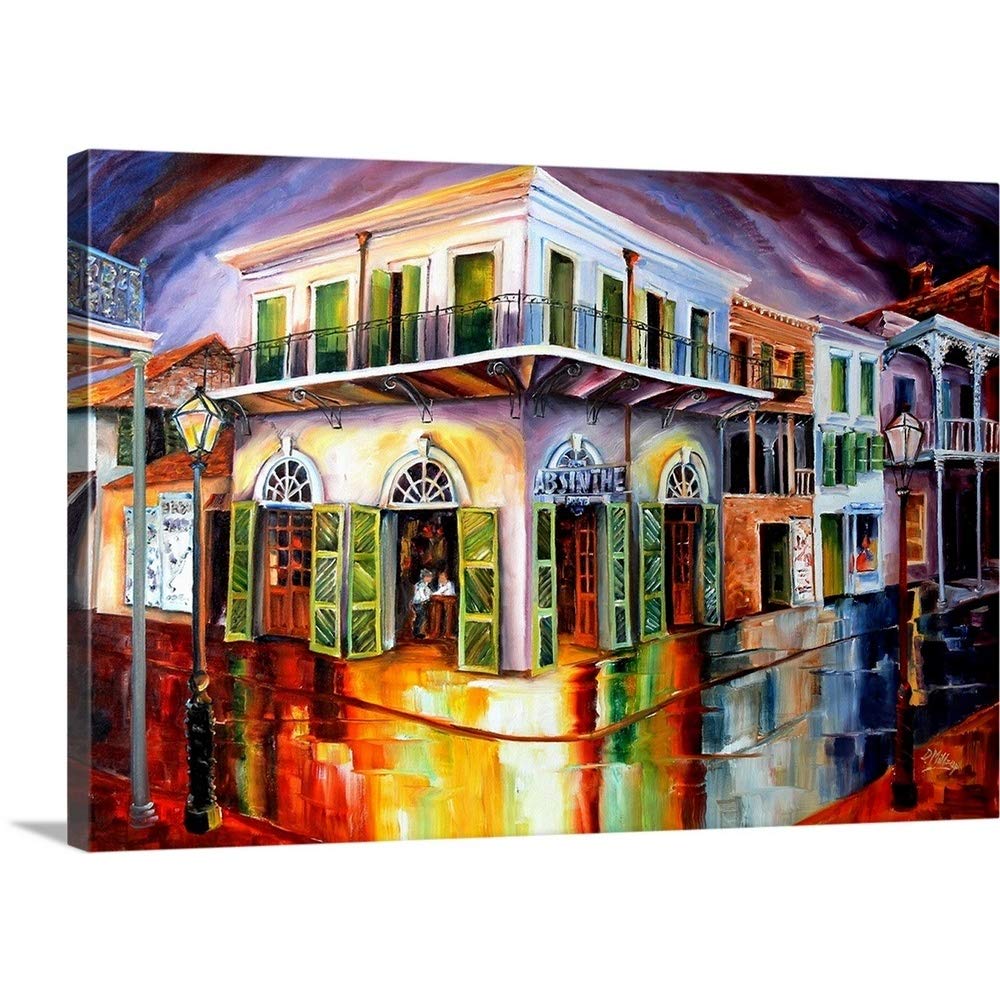 CANVAS ON DEMAND Old Absinthe House Canvas Wall Art Print by Diane Millsap, Contemporary, Home Decor, Artwork, 24"x16"