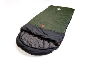 hotcore fatboy 400-3/4 season oversize rectangular sleeping bag 93"x42" - multi season lightweight compact -7°f to-22°f (-22°c to -30°c)