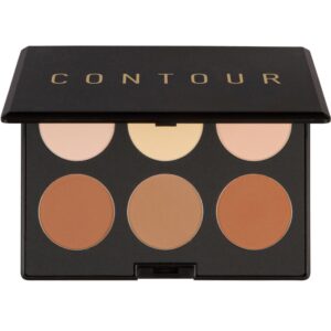 elizabeth mott bronzer contour kit & highlighting powder - cruelty free & paraben free - 6 shades for a natural glow