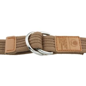 moonsix Canvas Web Belts for Men, Military Style D-ring Buckle Men's Belt, Khaki