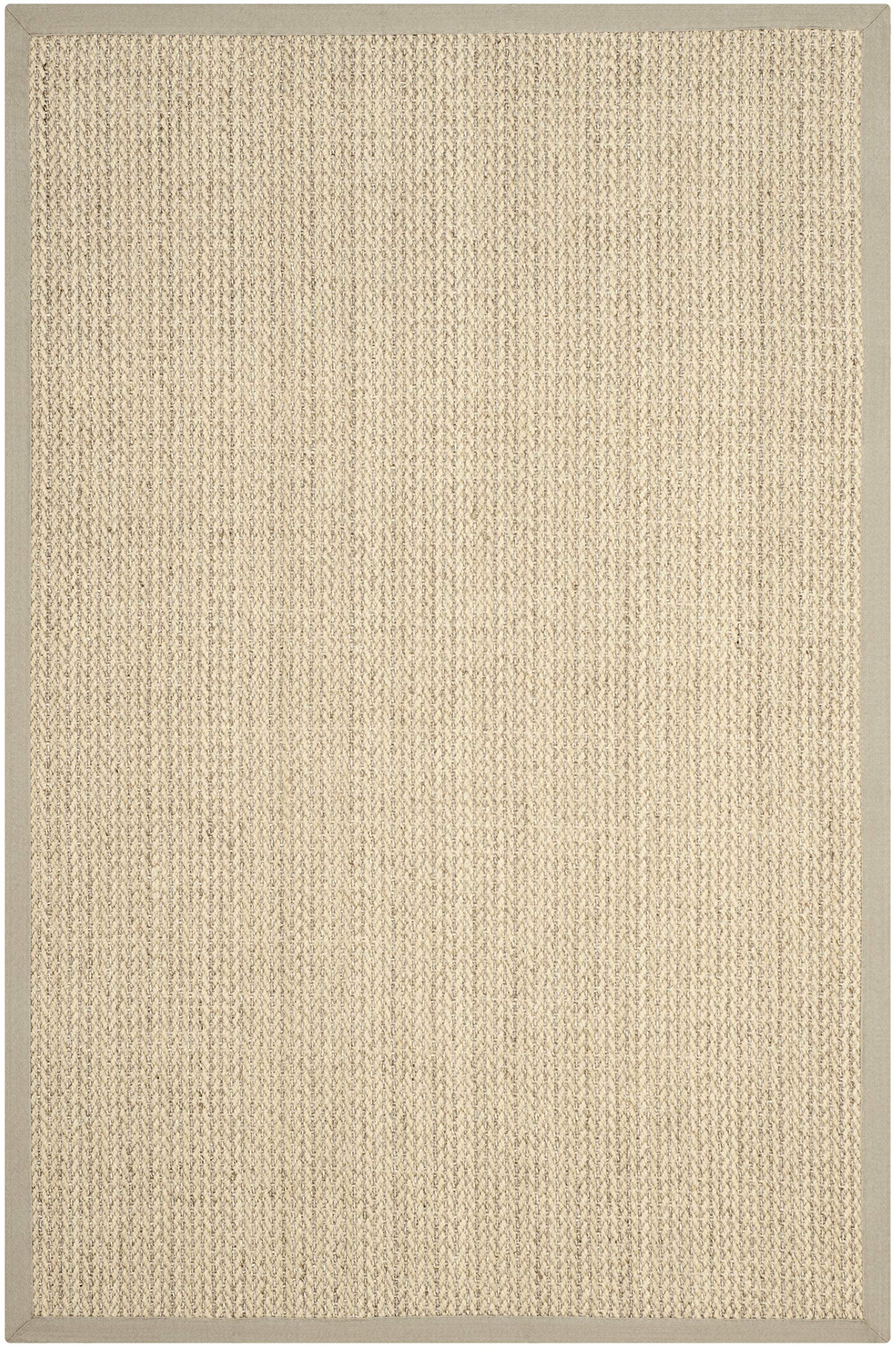 SAFAVIEH Natural Fiber Collection Area Rug - 8' x 10', Light Grey, Sisal Design, Easy Care, Ideal for High Traffic Areas in Living Room, Bedroom (NF475C)