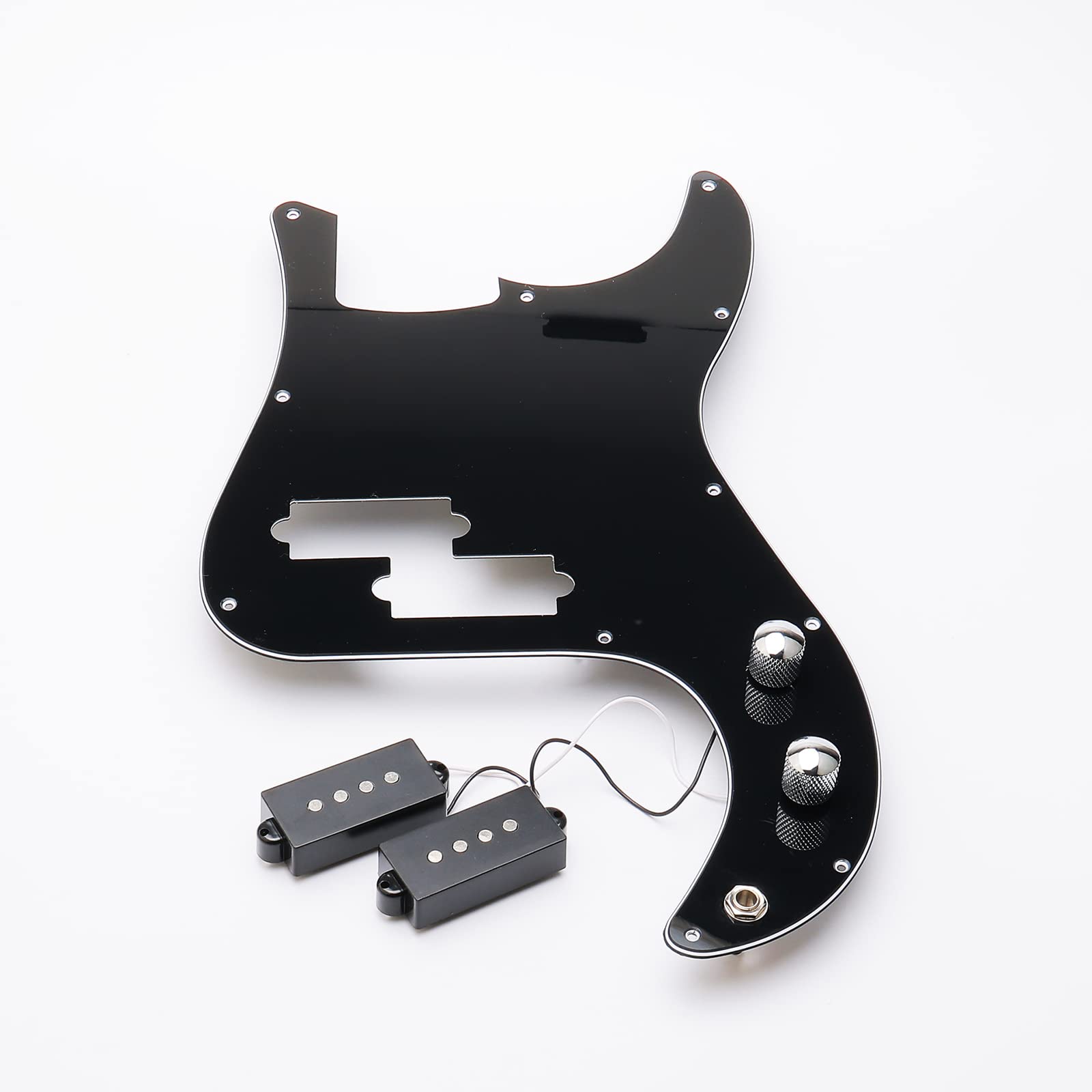 Guitar Prewired Loaded Pickguard for Fender Precison P Bass Part Black